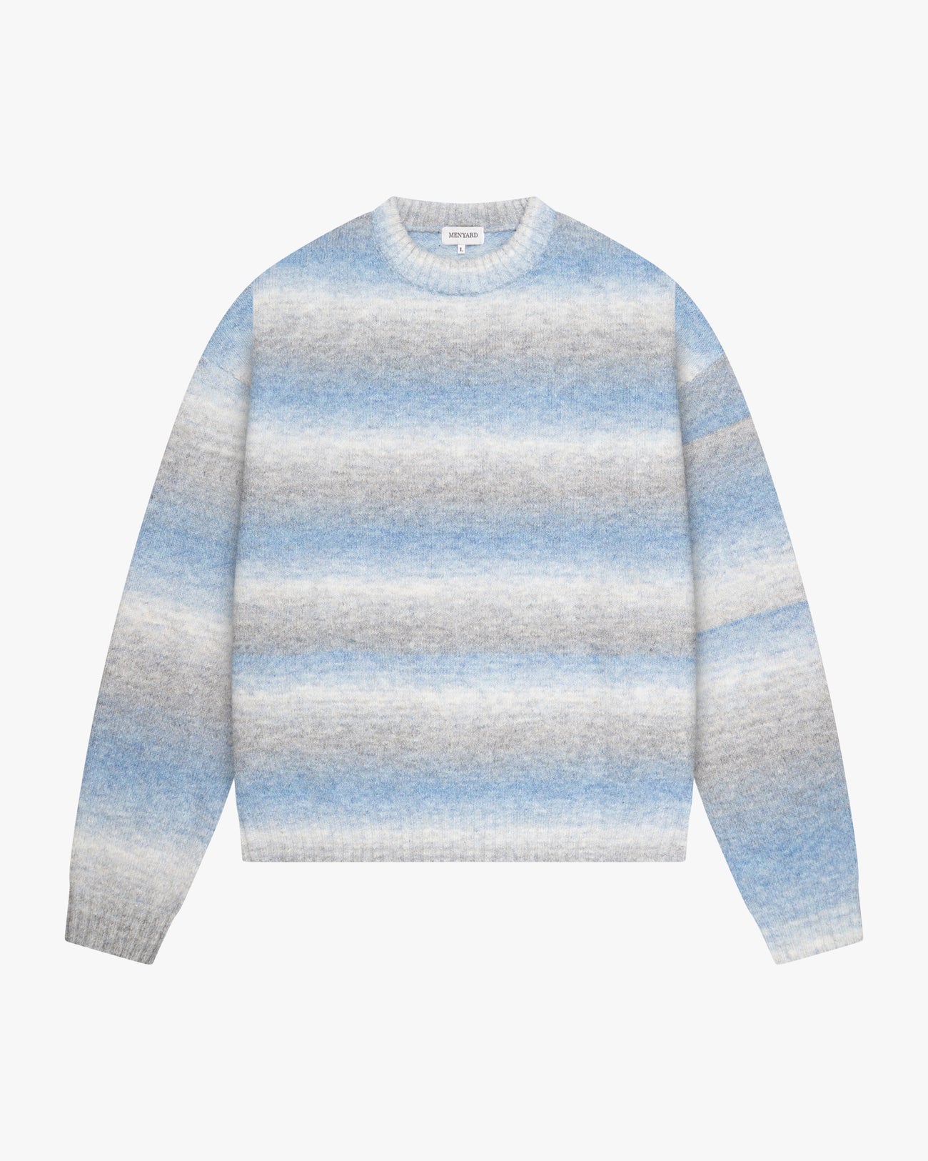 Aria Oversized Gradient Sweater - Blue/White | Menyard