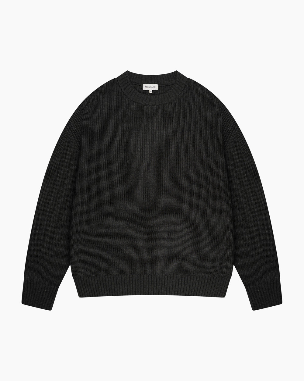 Emilian Oversized Cotton Boxy Sweater - Dark Grey | Menyard